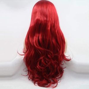 FASHIONDEITYSHAIR | Hair | 22 Red Body Wavy Lace Front Wig New | Poshmark